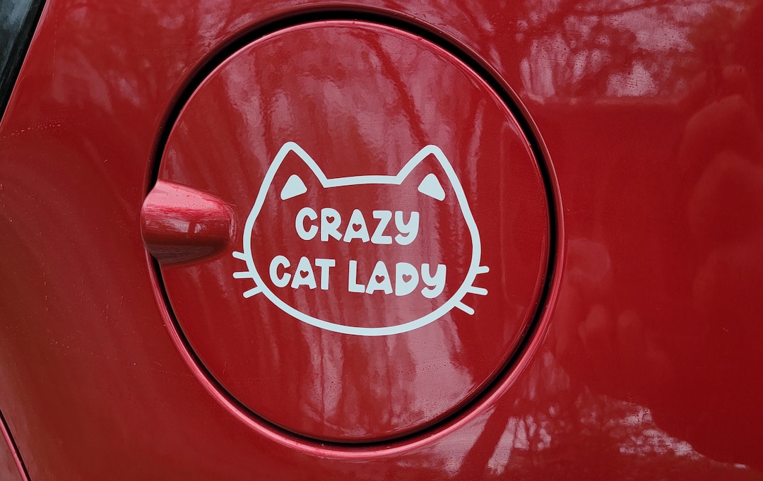 Crazy Cat Lady Car Decal - Etsy