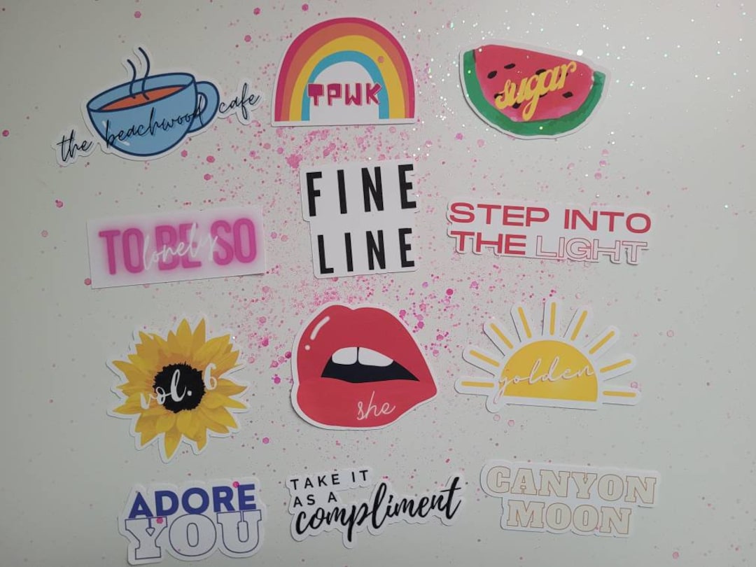 FINE LINE Sticker Pack - Etsy