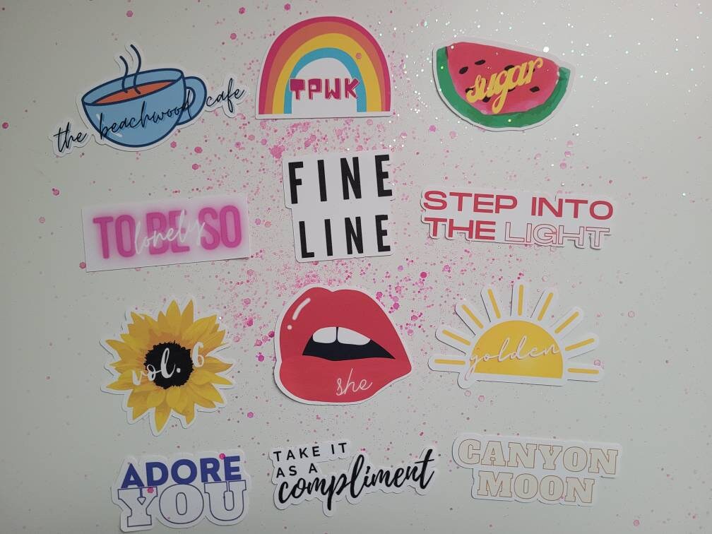 FINE LINE Sticker Pack - Etsy