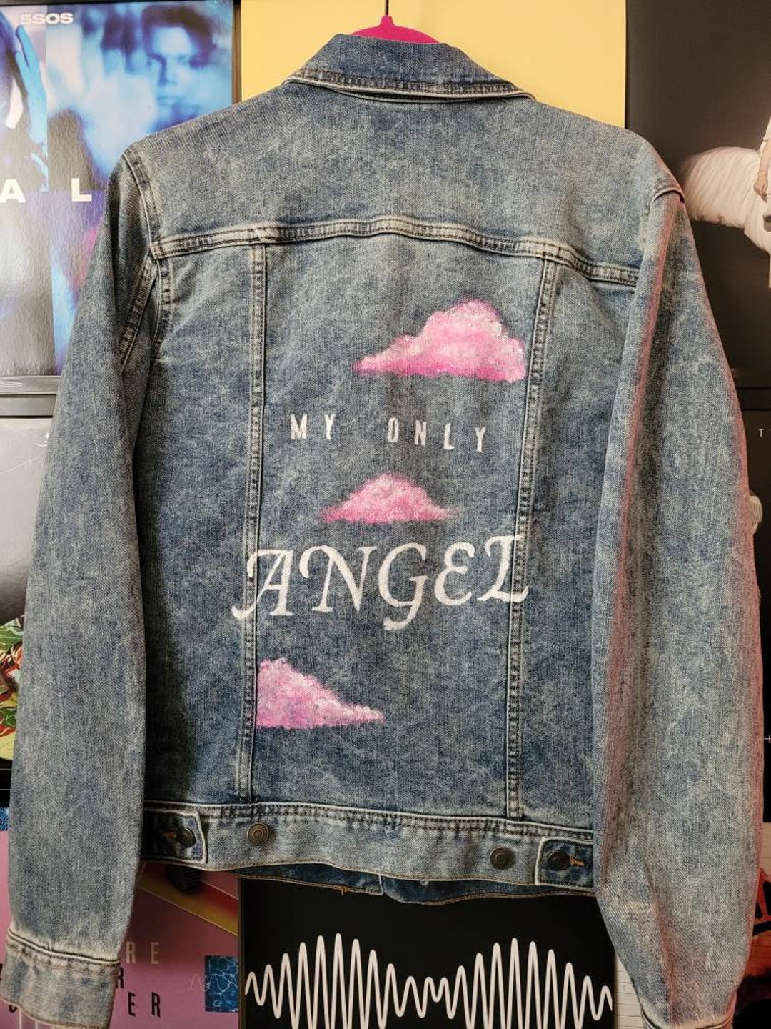 Hand-painted Only Angel Jacket - Etsy
