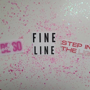 FINE LINE Sticker Pack - Etsy