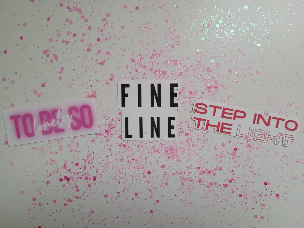 FINE LINE Sticker Pack - Etsy