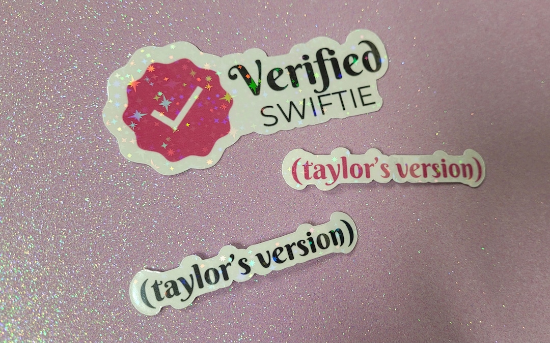 TS Swiftie Holographic Sticker - Etsy