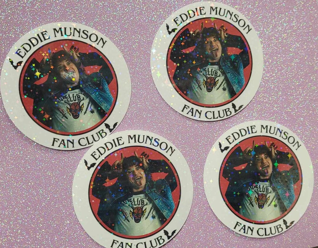 Eddie Fan Club Holographic Sticker - Etsy