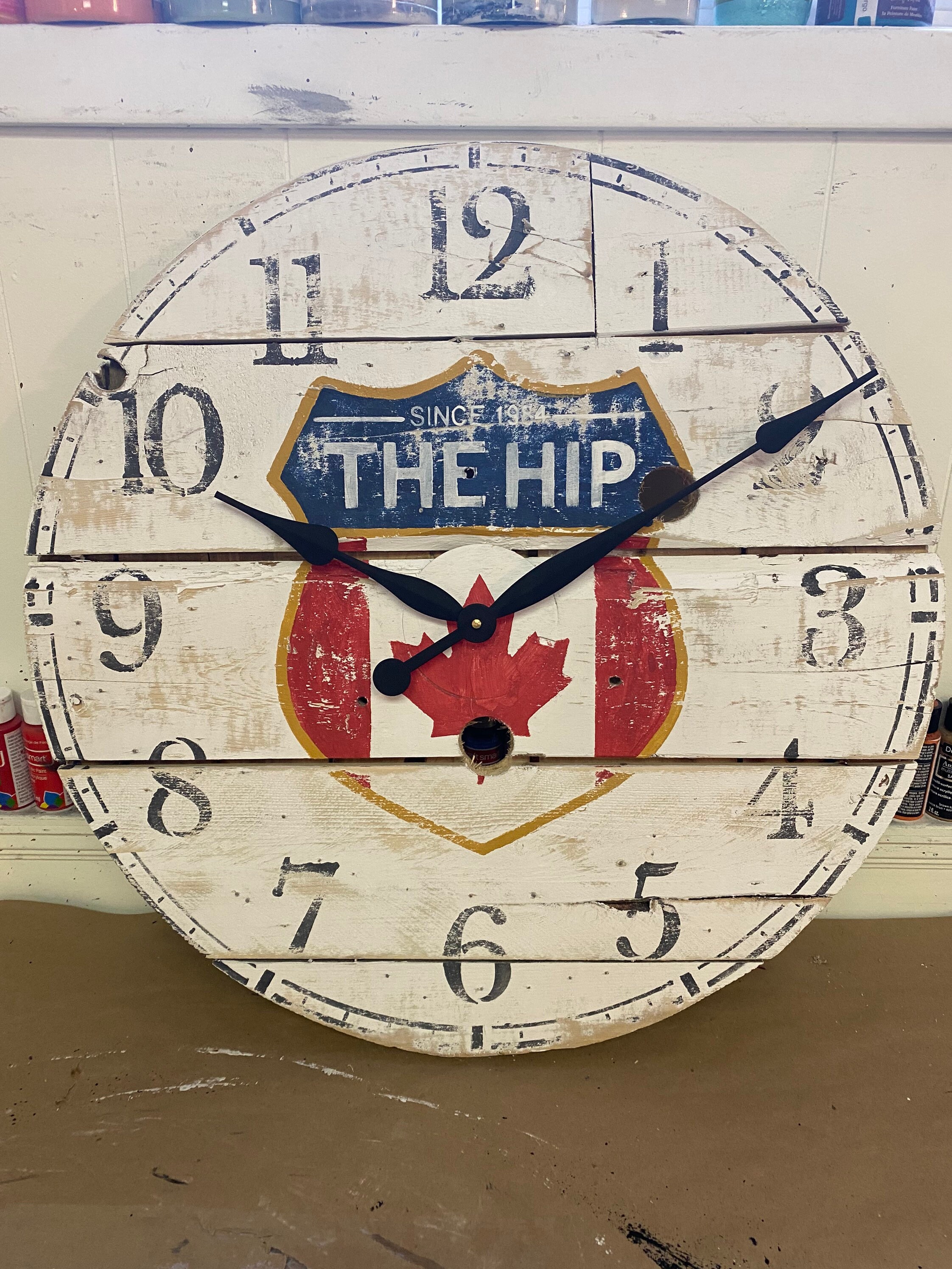 24 Rustic Tragically Hip Clock - Etsy