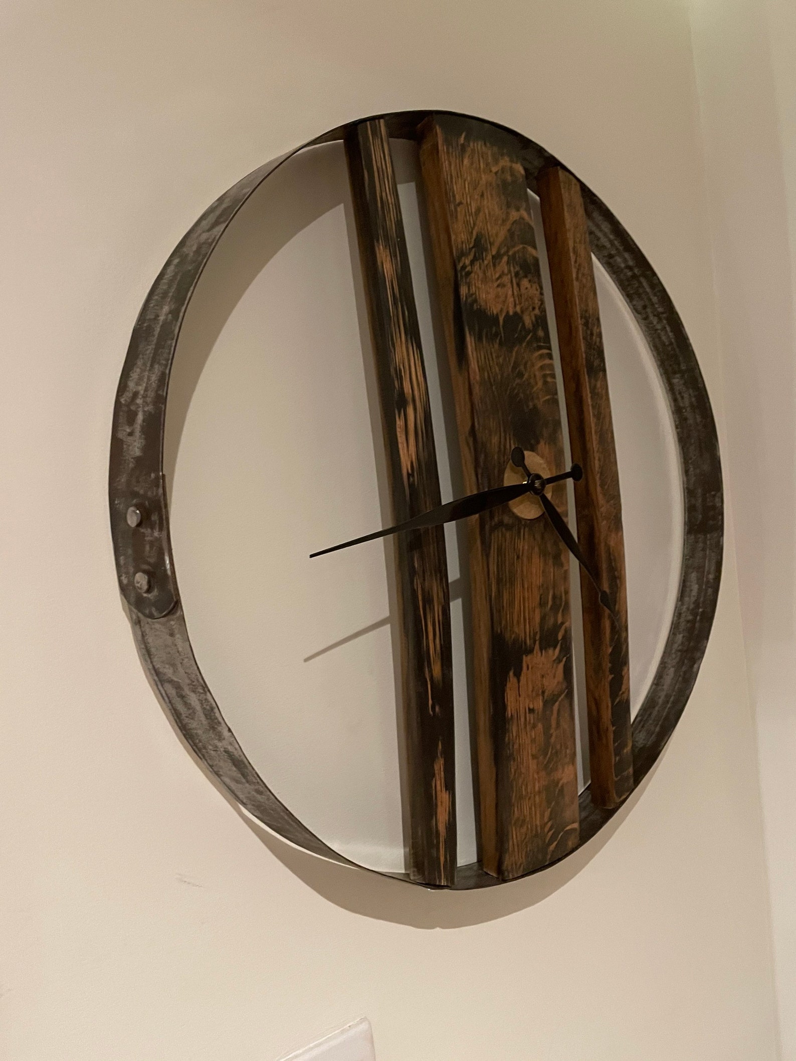 Whisky Barrel Ring and Stave Clock | Etsy UK