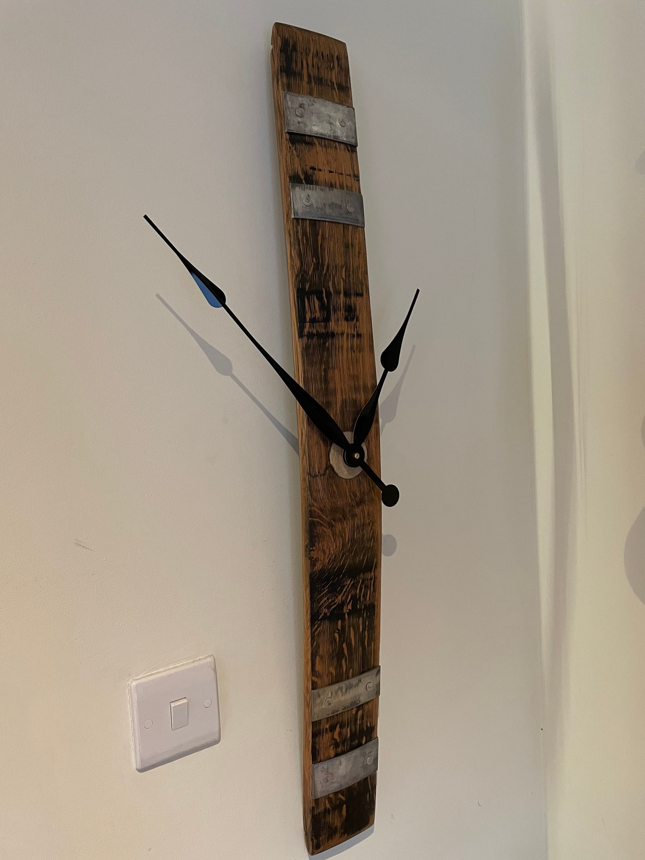 Whisky Barrel Stave Clock - Etsy UK