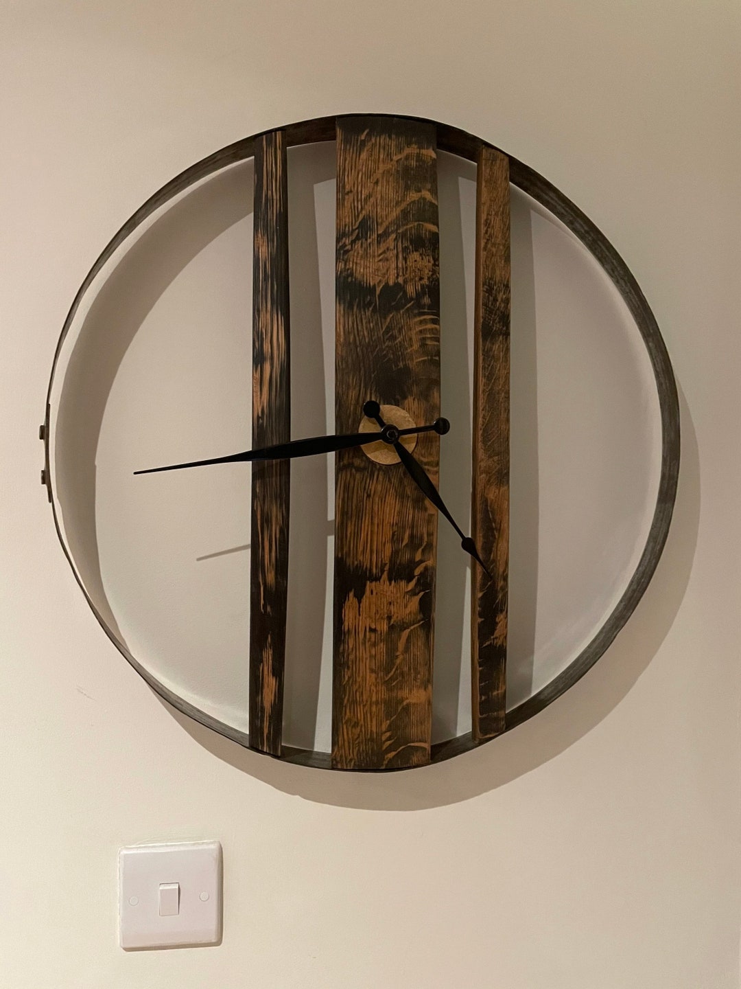 Whisky Barrel Ring and Stave Clock - Etsy