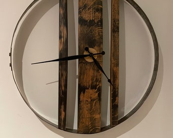 Whisky Barrel Stave Clock | Etsy UK
