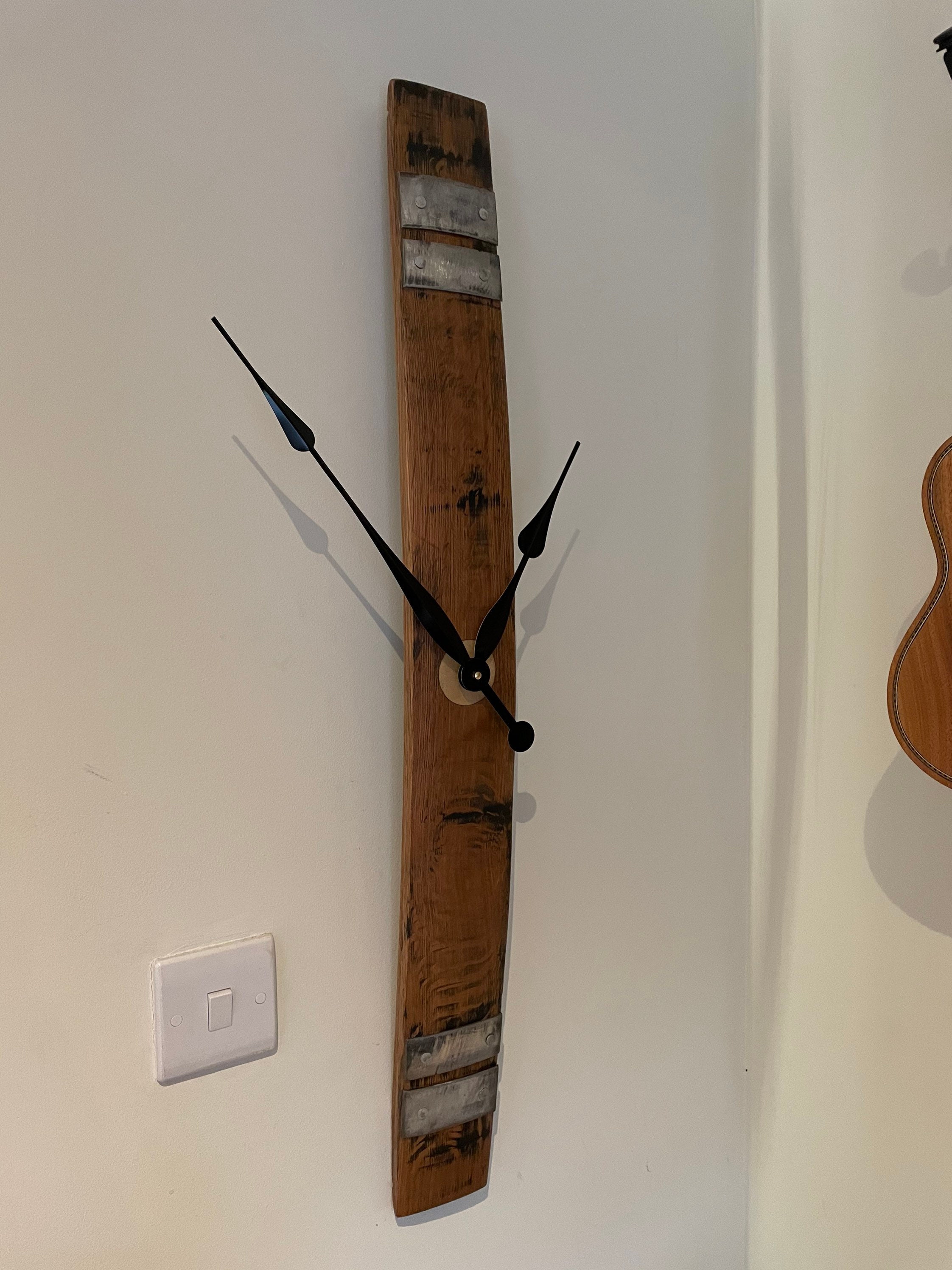 Whisky Barrel Stave Clock - Etsy UK