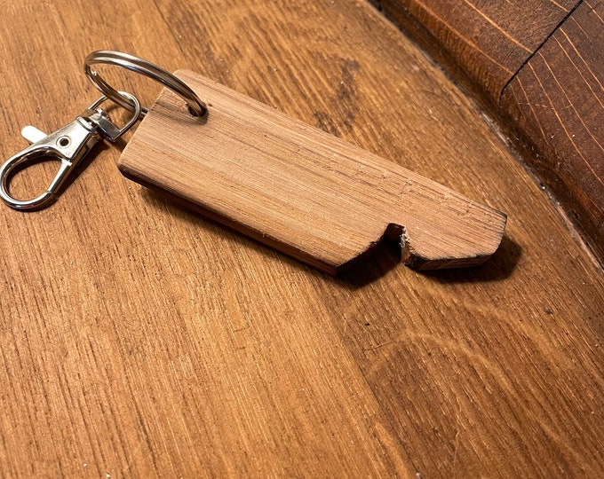 Whisky Barrel Keyring. Made From Scotch Whisky Barrel Stave. Scottish ...