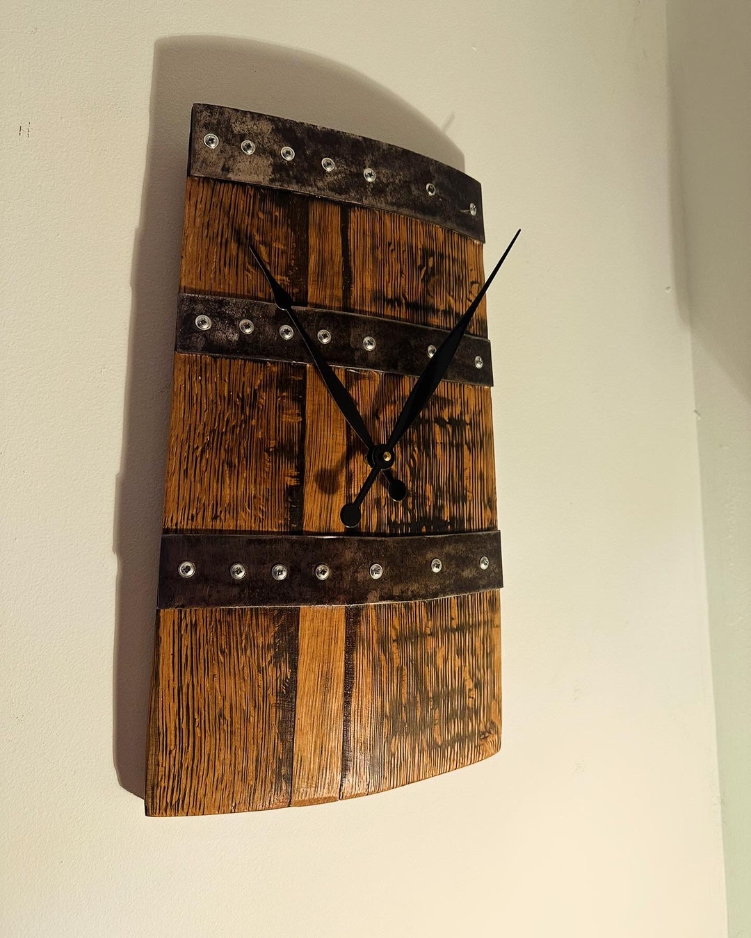 Whisky Barrel Wall Clock. - Etsy