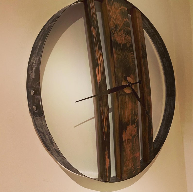 Whisky Barrel Ring and Stave Clock - Etsy UK