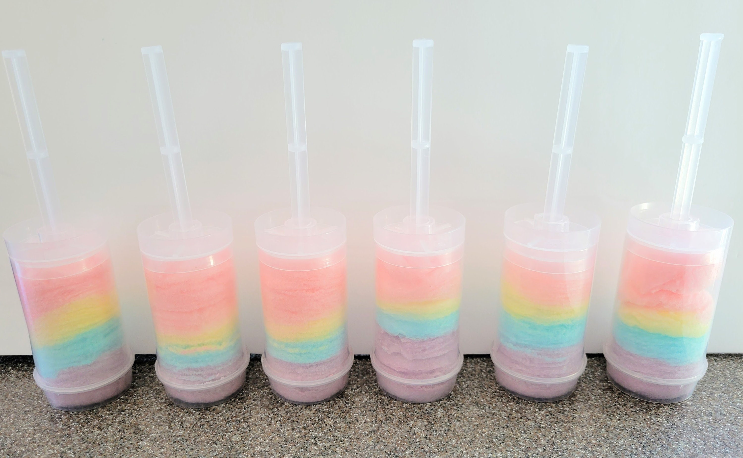 Rainbow Push up Pops Gourmet Cotton Candy Perfect for - Etsy