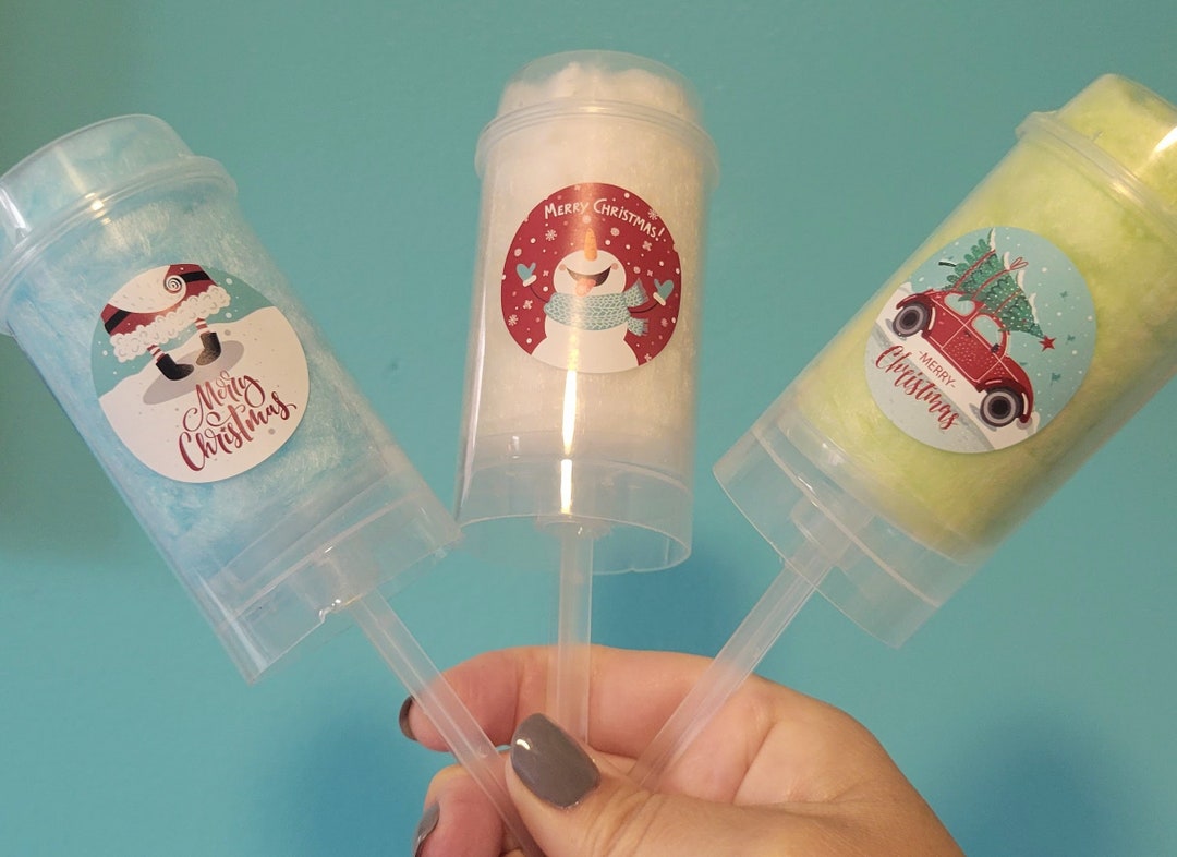 Cotton Candy Merry Christmas Push up Pops! Classic White, Blue Razz ...