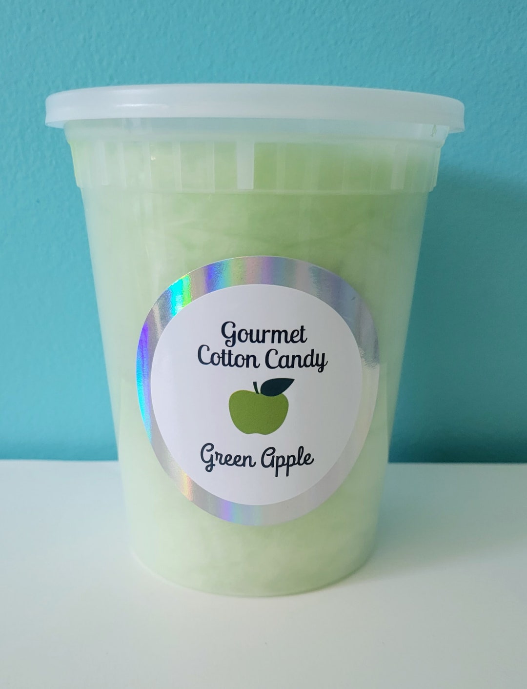 Gourmet Green Apple Cotton Candy: Handspun, Fluffy Treat - Etsy