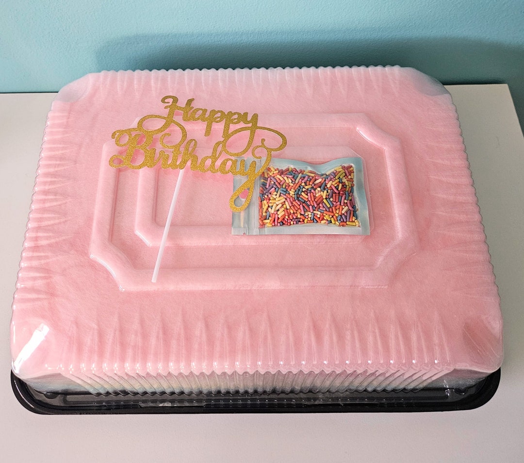 Gourmet Cotton Candy Sheet Cake: Rainbow Flavors, Sprinkles & Glitter ...