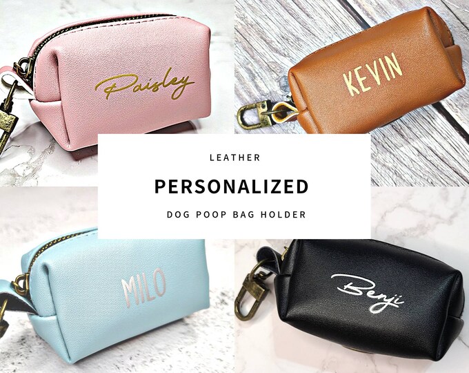 Custom Dog Gifts, Poop Bag Holder, Dog Poop Bag Case, Sanitary Pouch ...