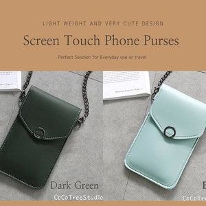 Personalized Phone Purse, Leather Phone Case, Light Weight Purse ...