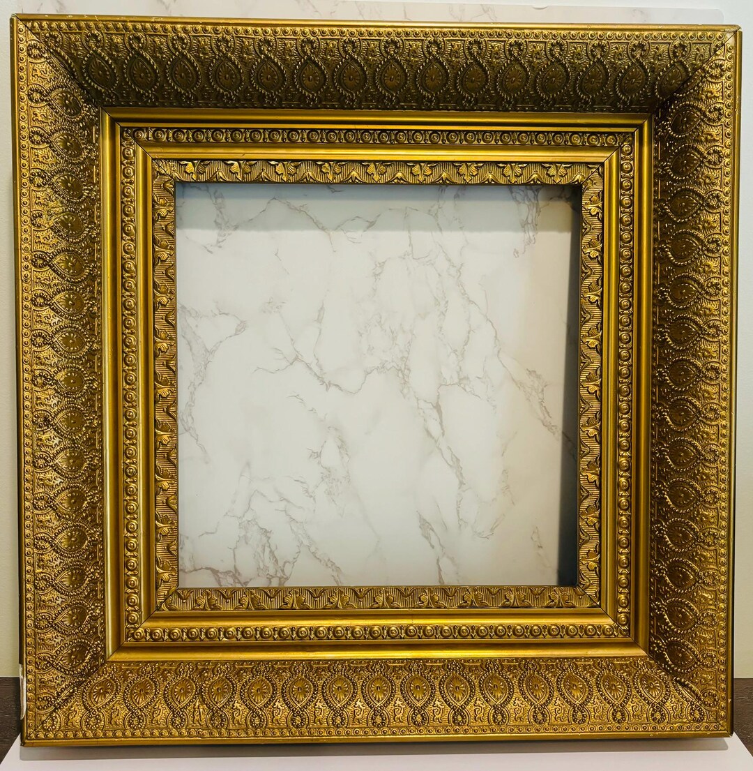 Vintage Square Gold Gilded Frame| Victorian Wall Decor| Hollywood ...