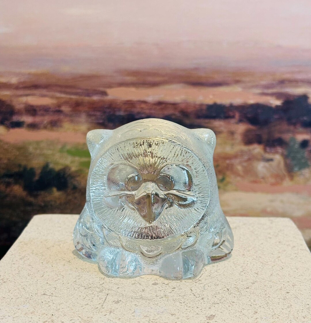 Vintage Goebel Crystal Owl | Figurine Bust | Nature Decor| Home Decor ...