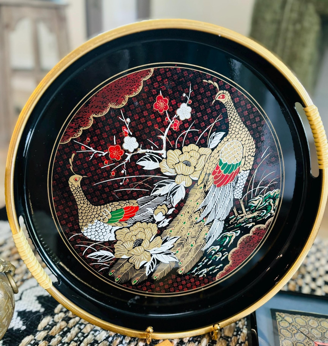 Japanese Serving Tray With Gold Inlay | Serving Tray | Entertaining ...