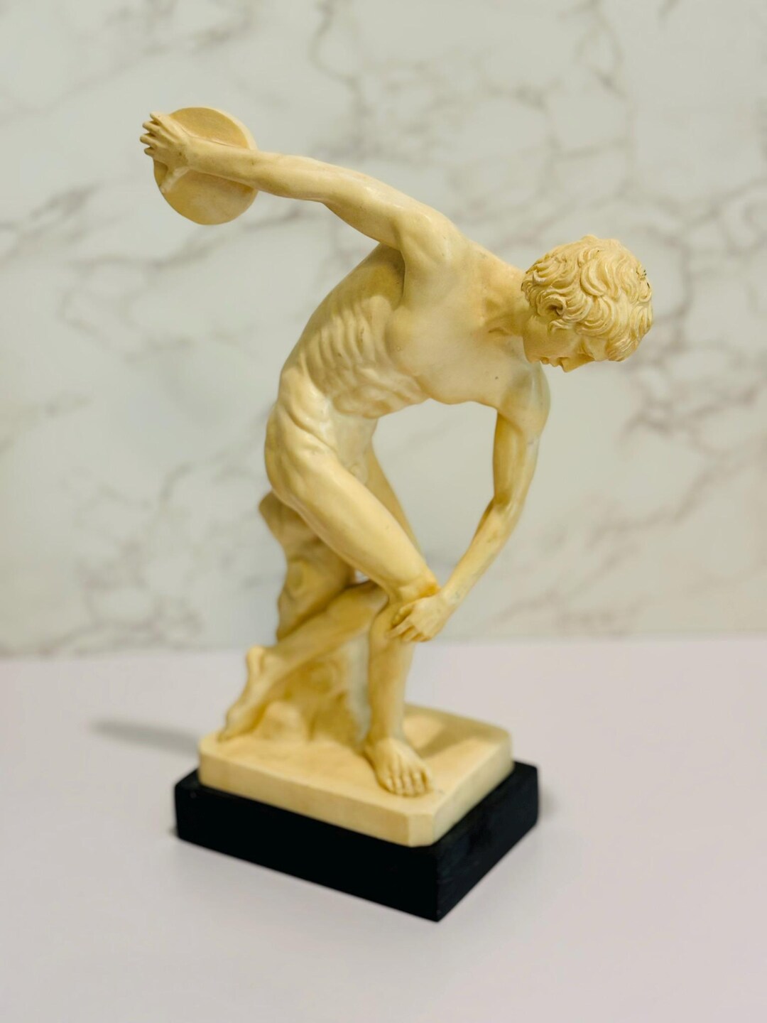 A. Santini Disc Thrower Statue 12 H X 5 L X 3.5 W| Wedding Keepsake ...