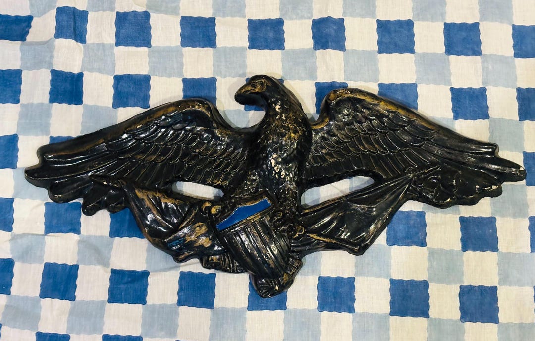 Vintage American Eagle Wall Plaque | Federal Style Patriotic Decor ...