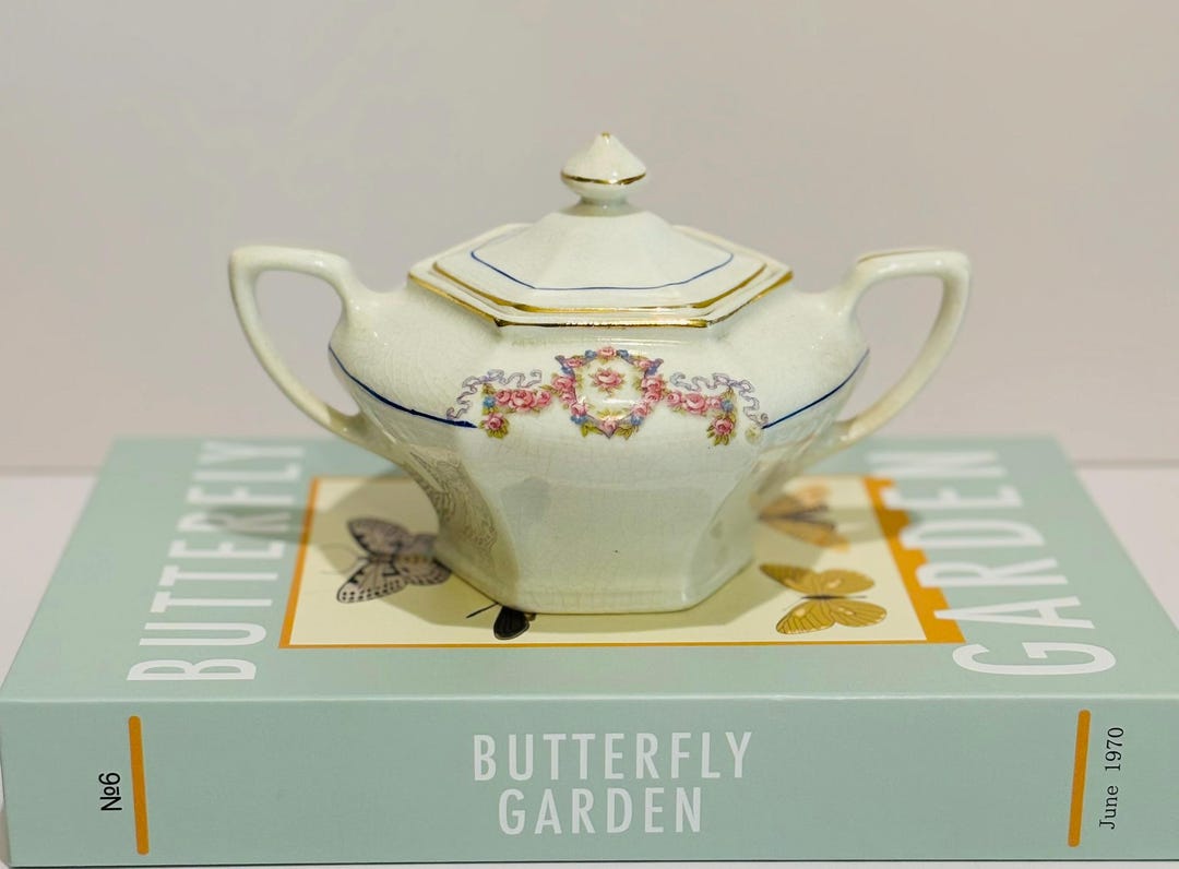 Victorian Sugar Pot | Ginger Jar Home Decor | Grandmillennial Home ...