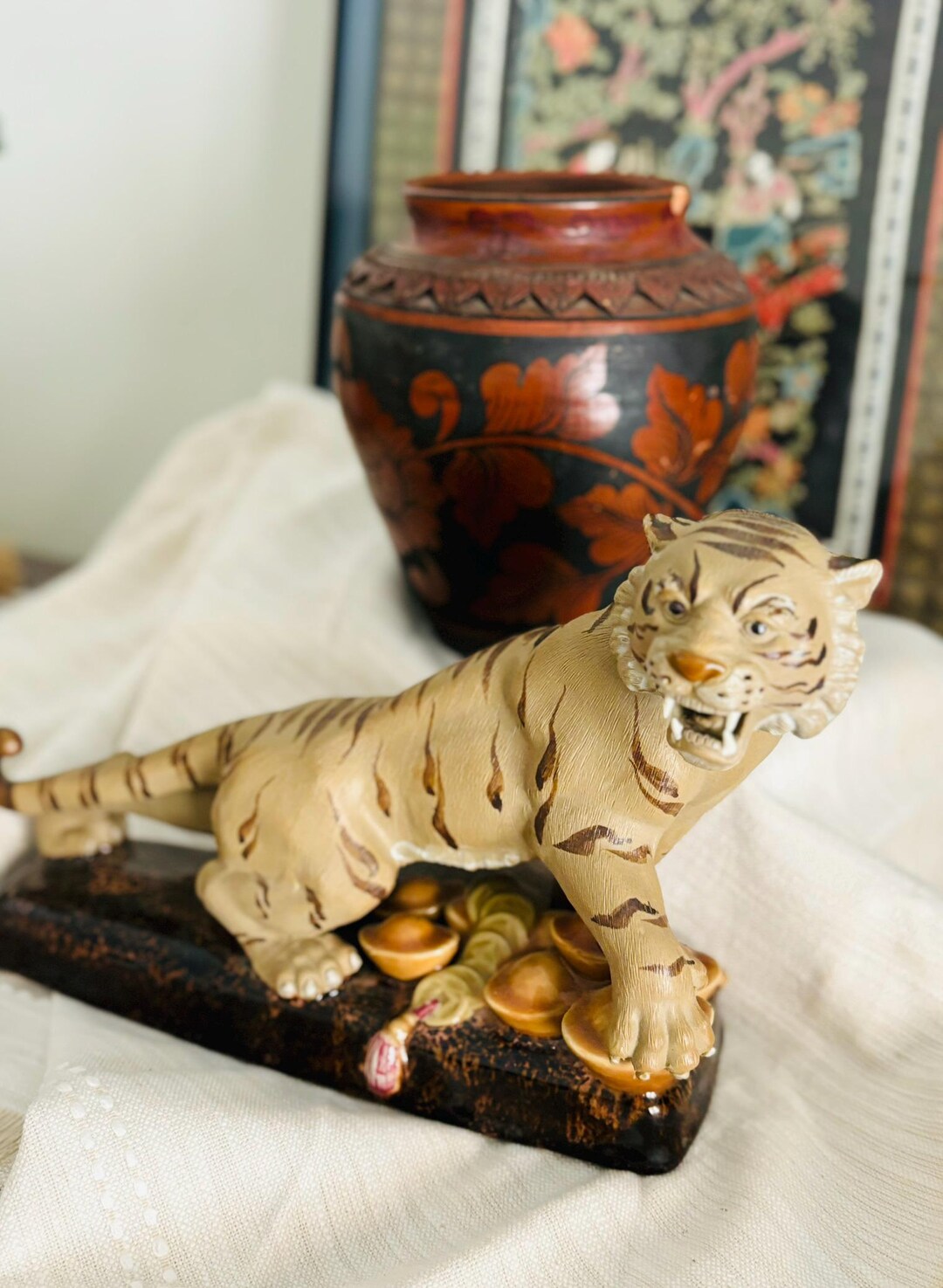 Vtg Bengal Siberian Tiger|nature Home Decor | Home Decor Figures | - Etsy