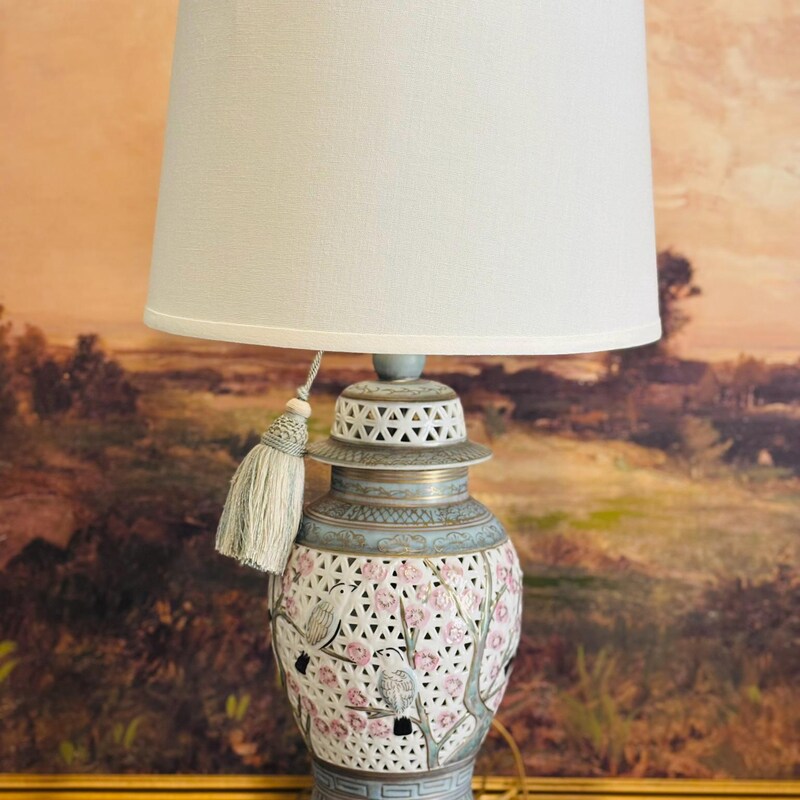 Reticulated White Lamp - Etsy