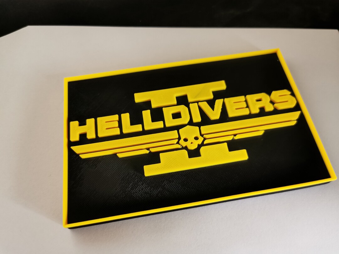 Helldivers 2 Wall Hanger/magnet/plate 3D Printed - Etsy