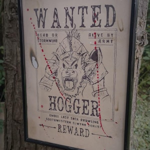 Hogger Wanted Poster – World of Warcraft Hand Aged Wall Art – Wow ...