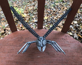 Handmade Metal Wasp Sculpture Interior or Exterior Art Home Decor ...