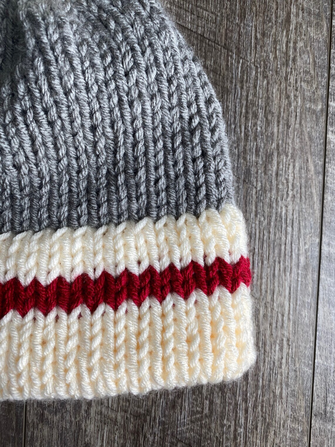 Adult Beanie Sock Monkey Hat Knitted Hat Winter Hat Pompom | Etsy