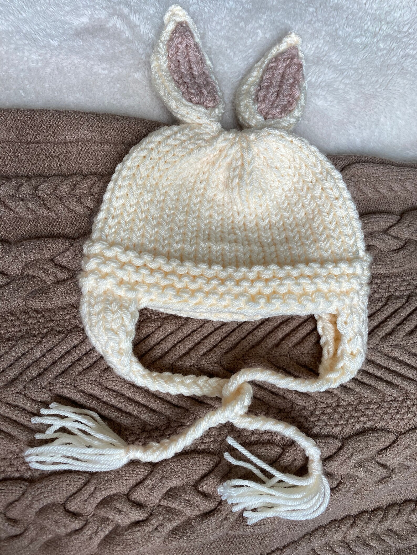 Bunny Hat Knit Bunny Hat Child Hat Rabbit Hat Easter Hat - Etsy