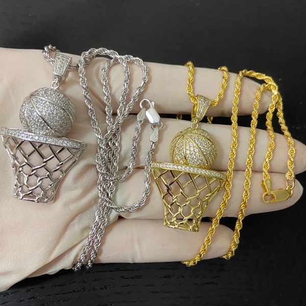 Diamond Basketball Chain - Etsy