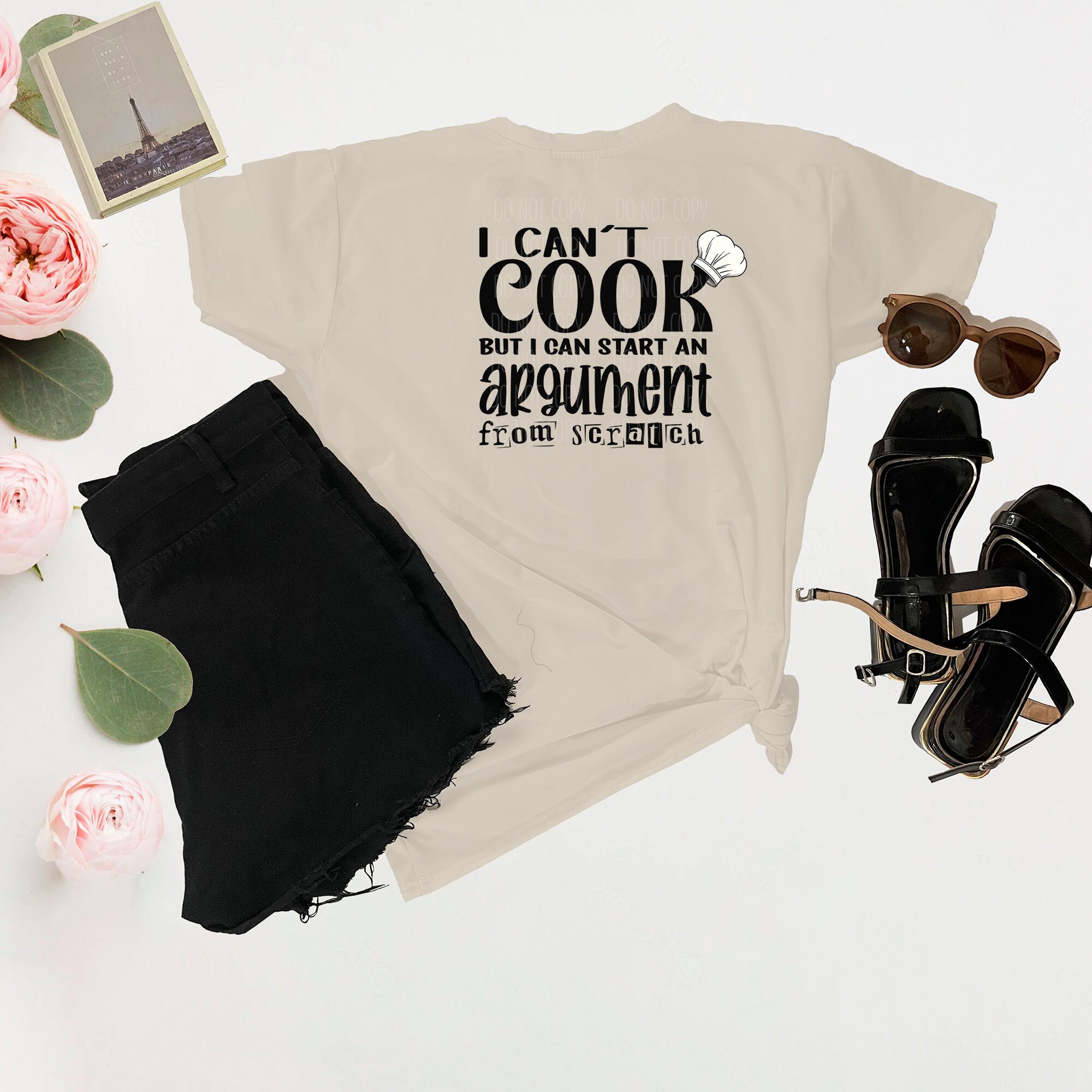 I Can't Cook | Start an Argument | Funny Shirt | Gift | Cooking | Chef ...