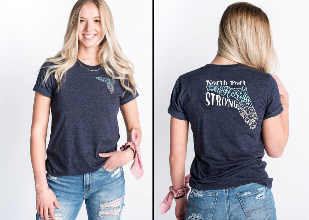 North Port Strong Shirt Front and Back Design Hurricane Ian - Etsy