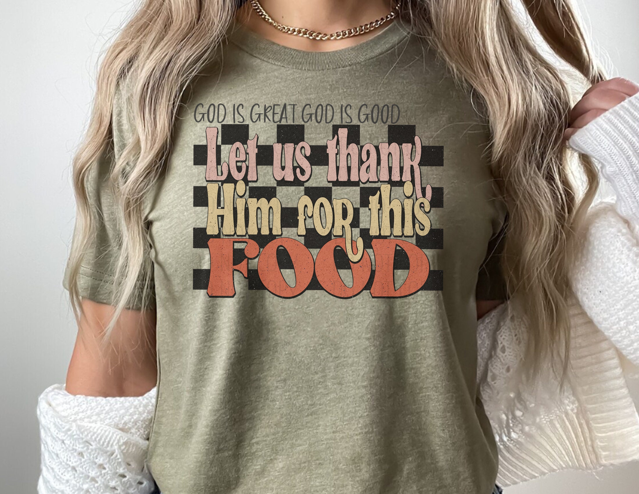 God is Great God is Good PNG Retro Christian PNG Vintage Thanksgiving ...