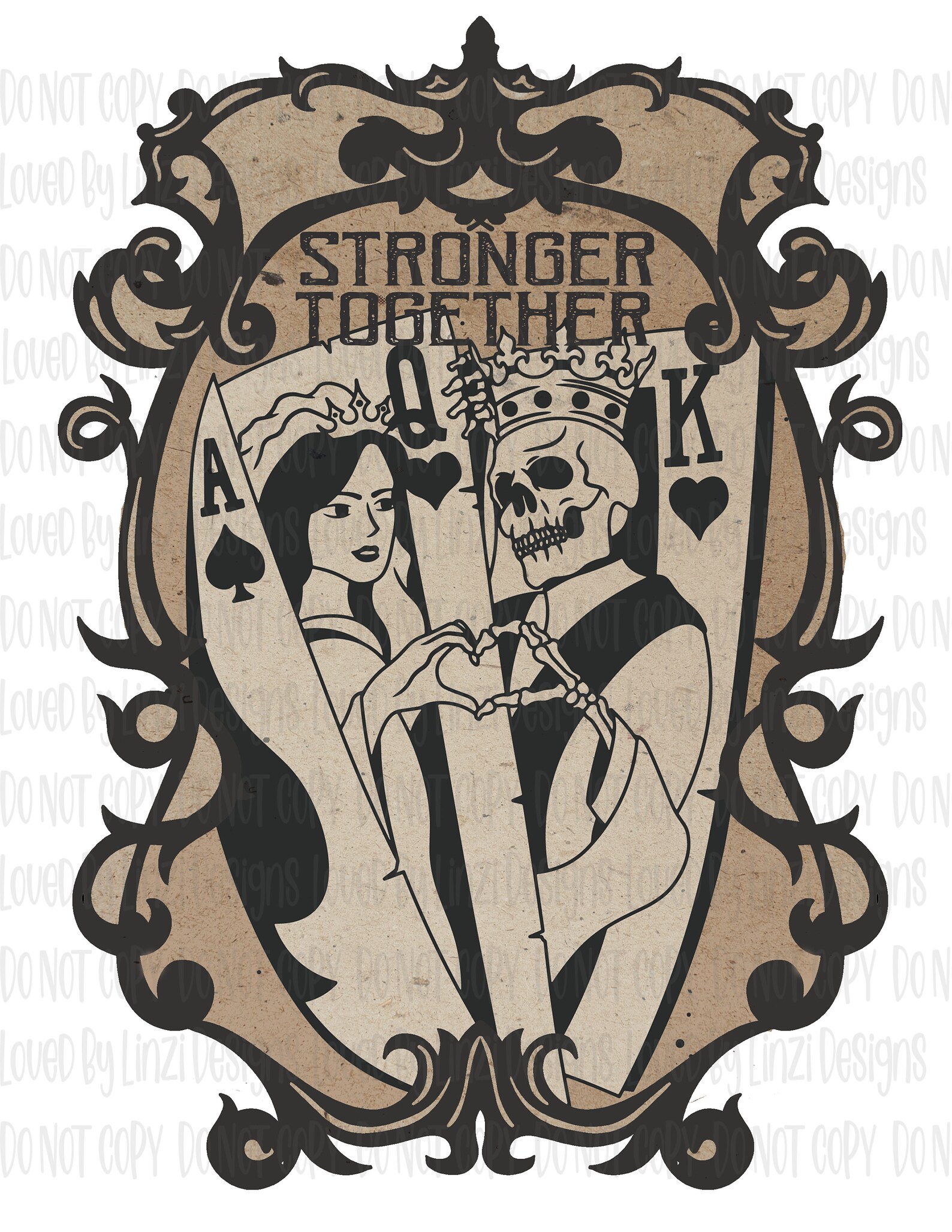 Stronger Together PNG | Valentine's Day PNG | Skeleton King | King and ...