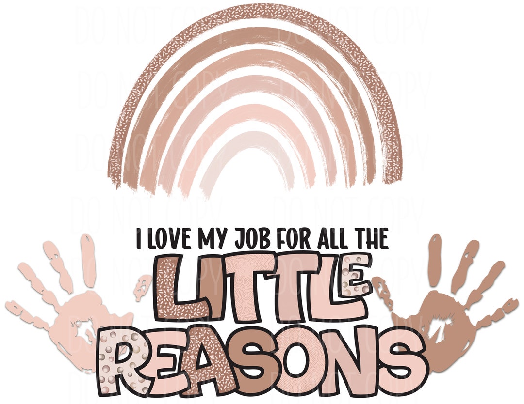 Teacher Appreciation PNG | Caregiver Design | Handprints | Boho Rainbow ...