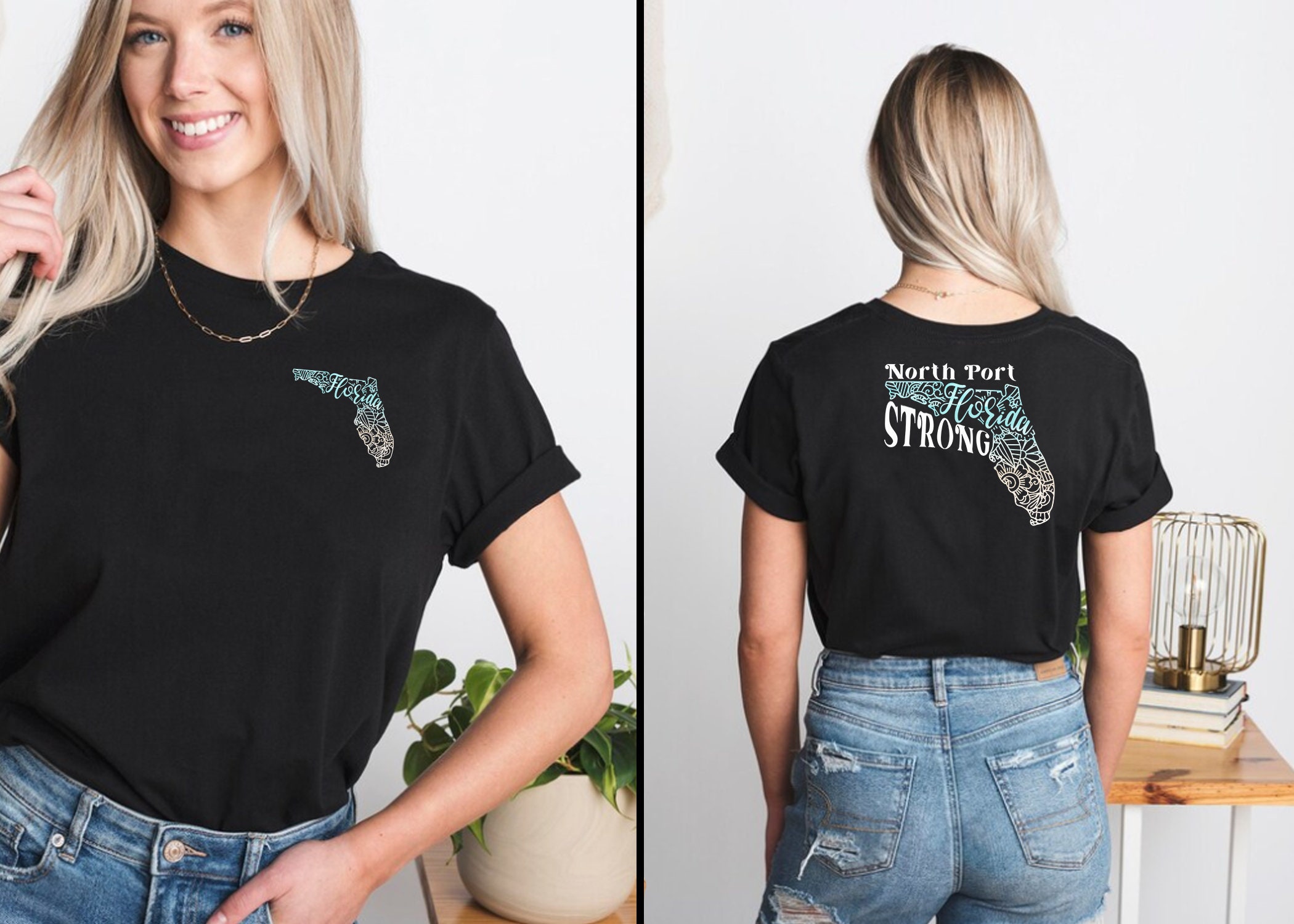 North Port Strong Shirt Front and Back Design Hurricane Ian - Etsy