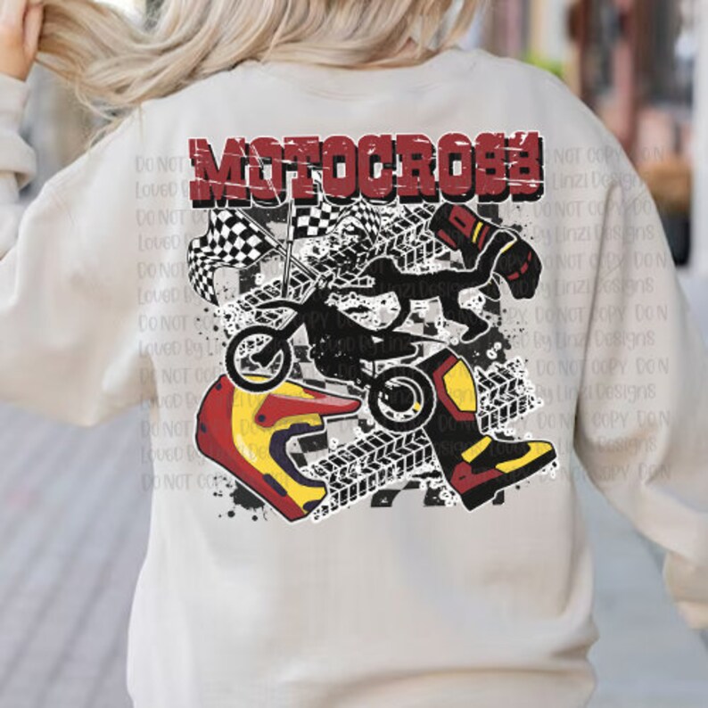 Motocross PNG Checkered Flag Motorcycle Black Design Sublimation ...