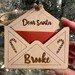 Dear Santa Ornament Laser Cut Wood, Ornament, Christmas Ornament ...
