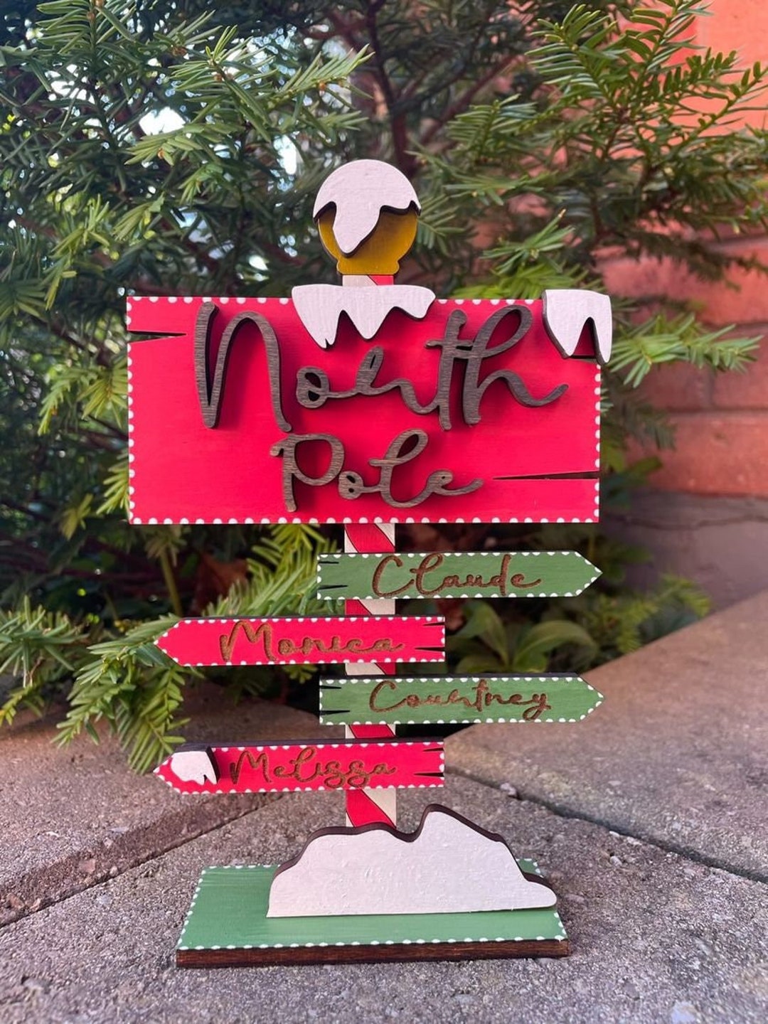 North Pole Sign DIY Kit - Two Scripted Sisters - Etsy
