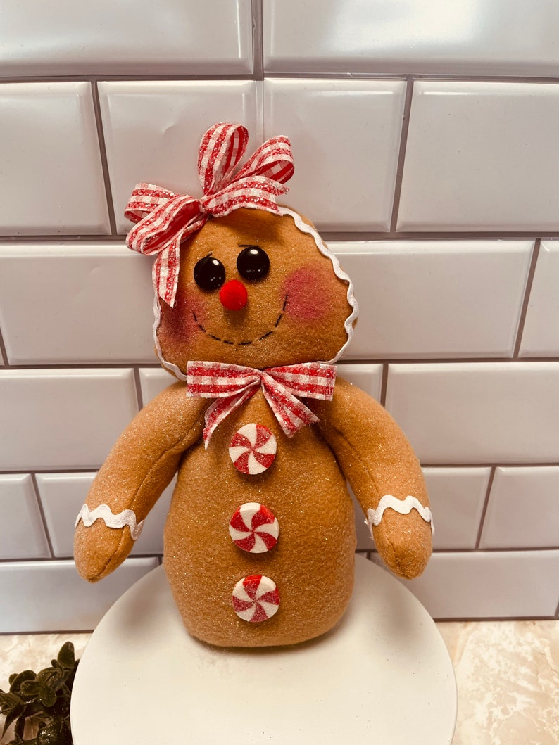 GINGERBREAD FAMILY SET, 3 Adorable Gingies, Small, Medium and Large All ...