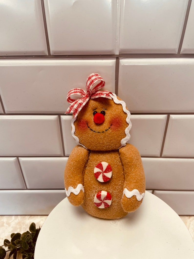 GINGERBREAD FAMILY SET, 3 Adorable Gingies, Small, Medium and Large All ...