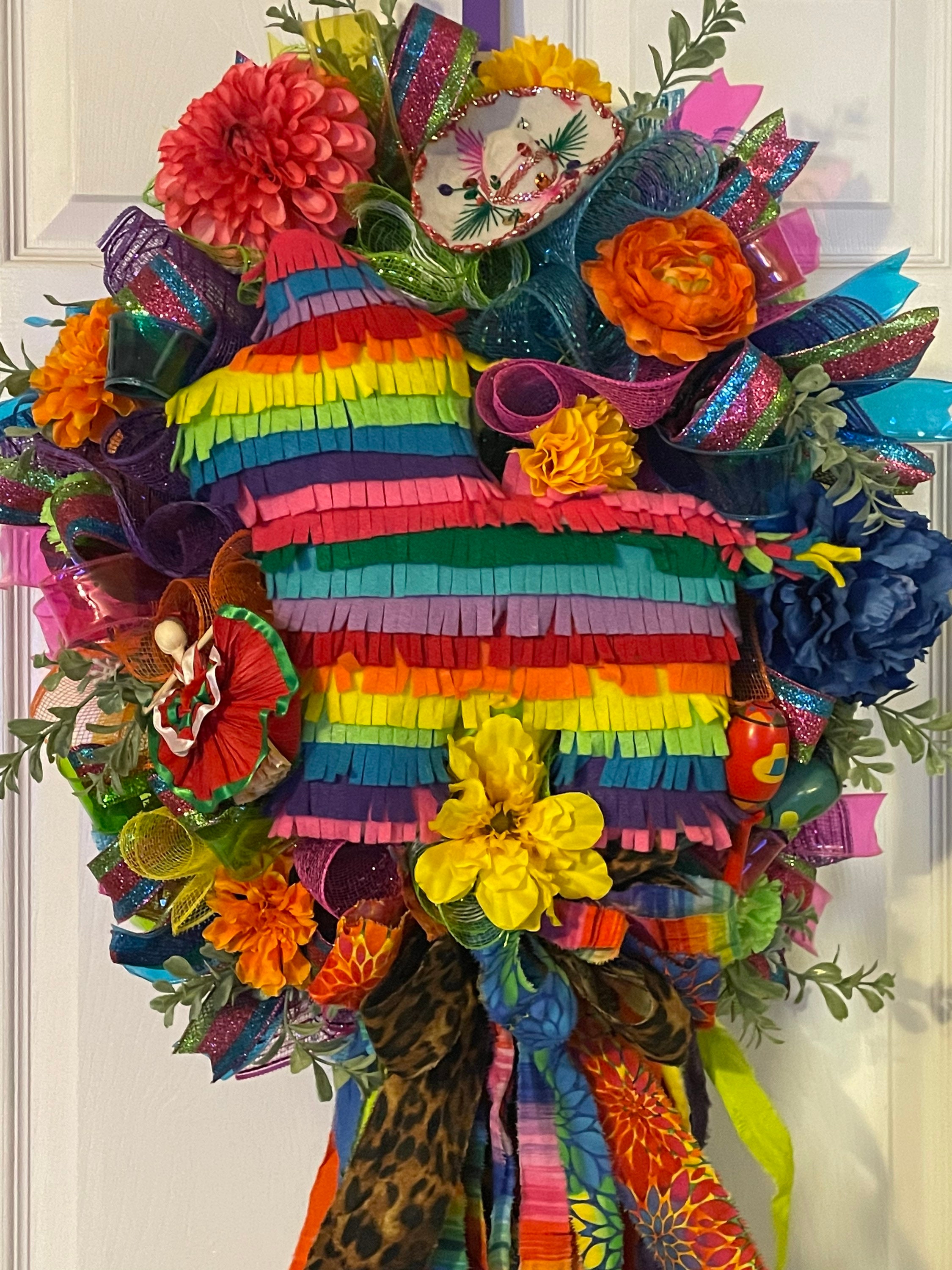 FIESTA Pinata Wreath Attachment or Fiesta Decor - Etsy