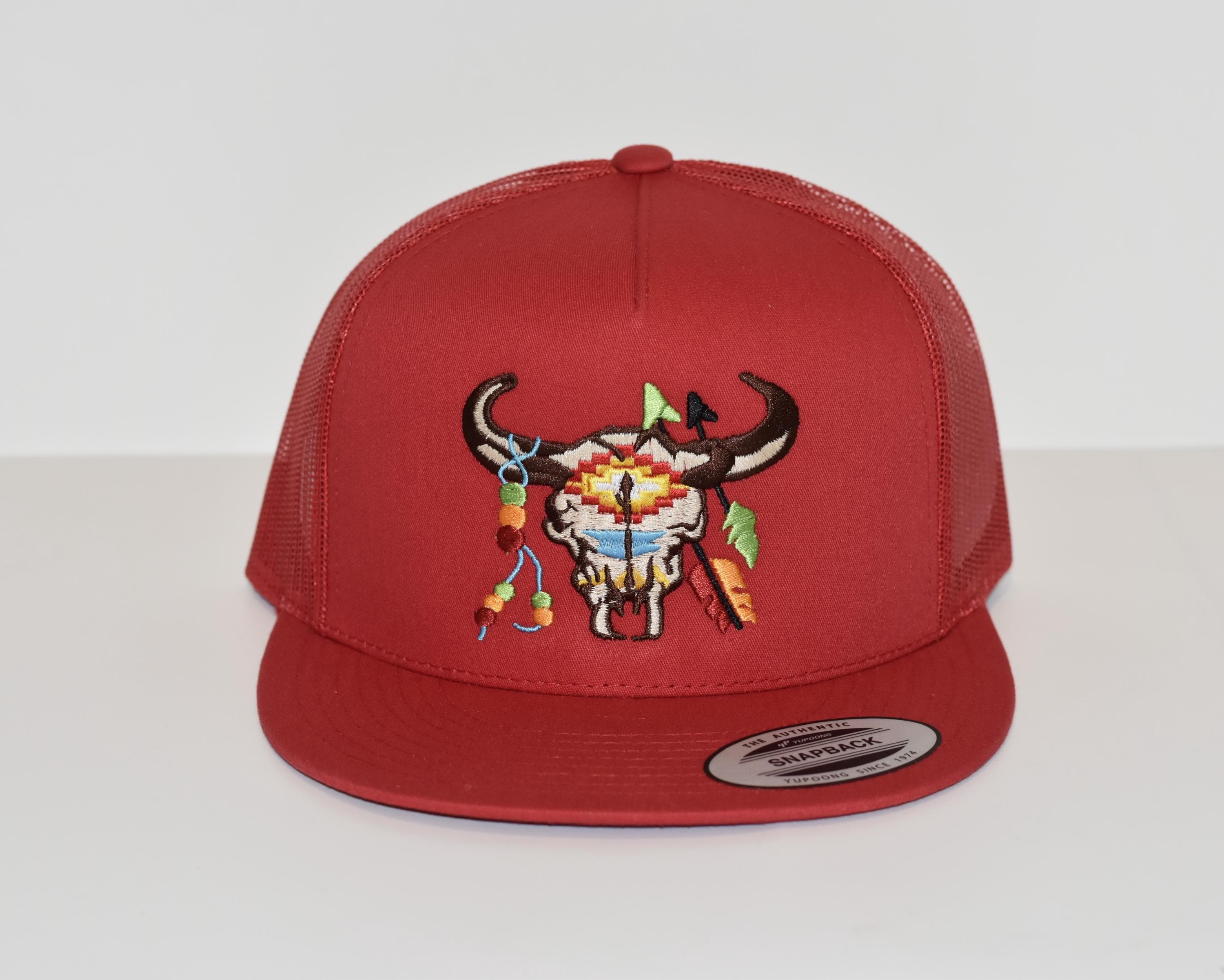 Cuernos Azteca Colores Flecha Rancho Gorra Hat Cap - Etsy